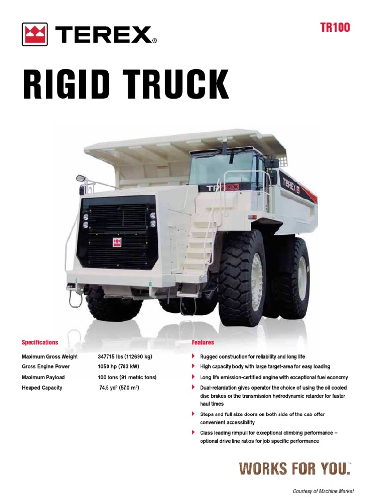 Terex TR 100 Spec | PDF | Automatic Transmission | Axle
