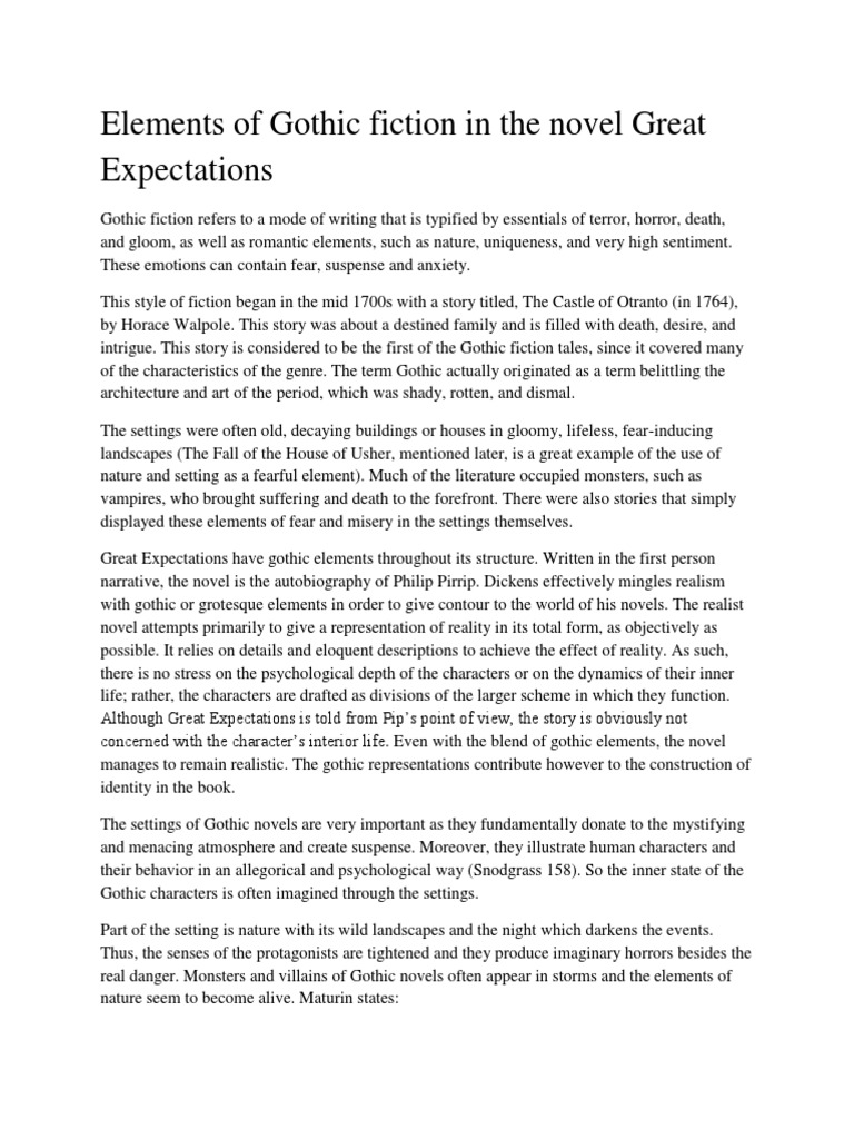 Great Expectations | PDF | Great Expectations | Gothic Fiction