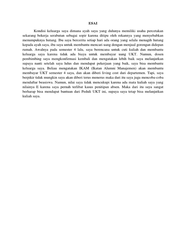 Contoh Essay | PDF