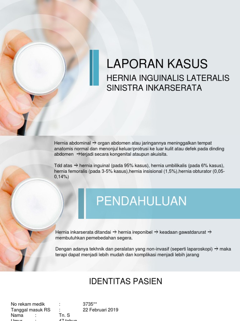 Case Report Hernia Inguinalis | PDF | Pengembangan Diri | Kesehatan ...