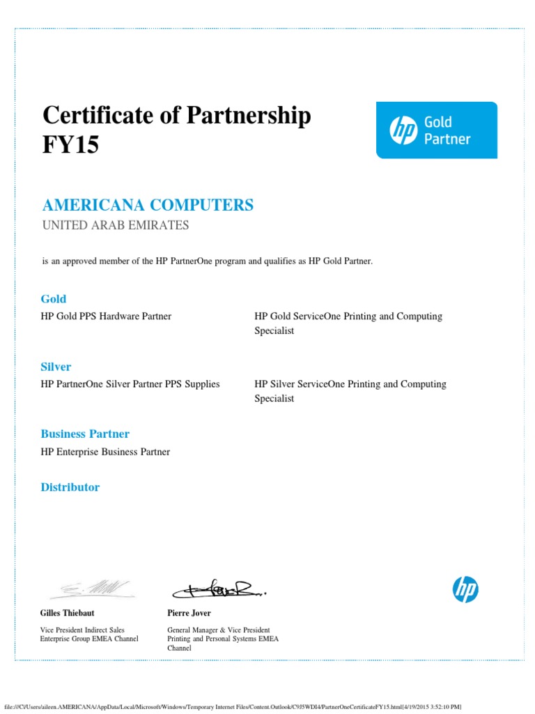 ACS - HP Gold Partner & Authorized Service Center | PDF | Hewlett ...