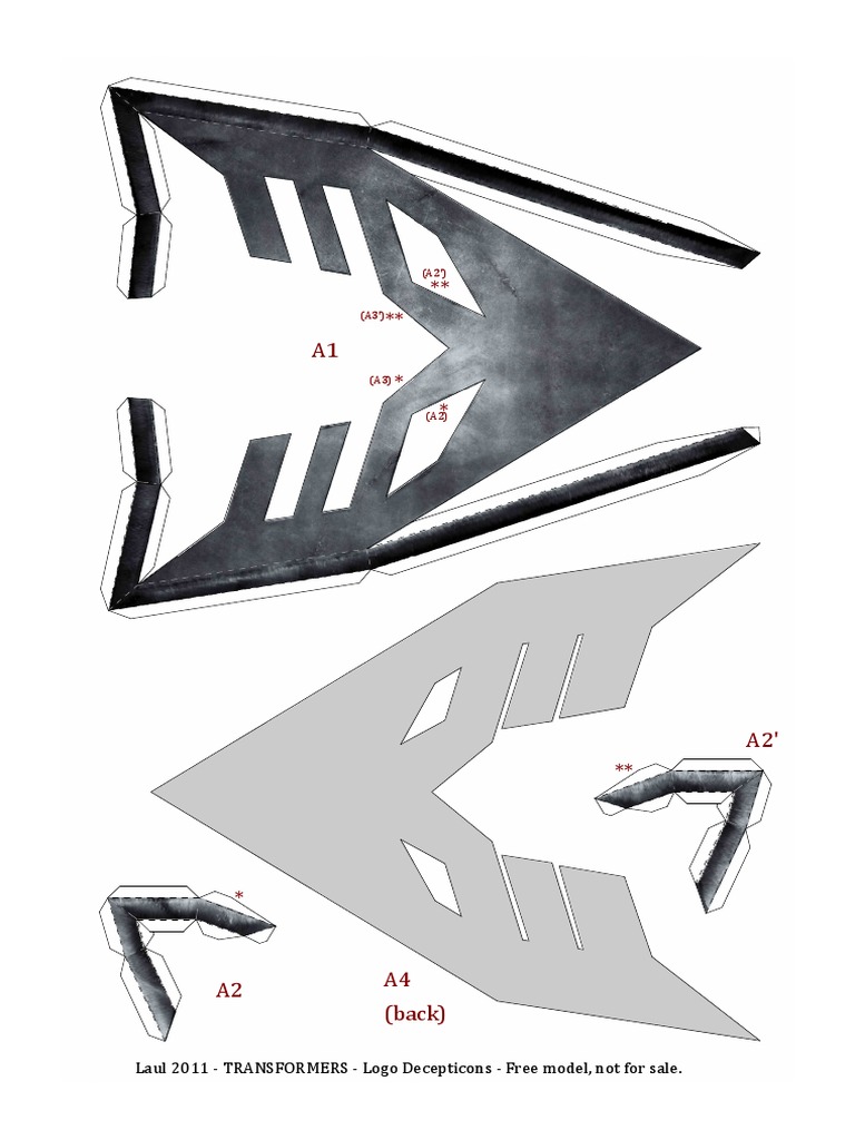 Logo Decepticons Papercraft Laul2011 | PDF