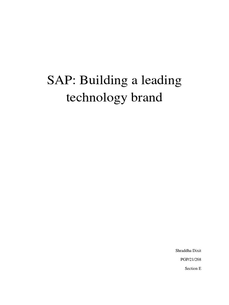 MM SAP Assignment | PDF | Sap Se | Brand