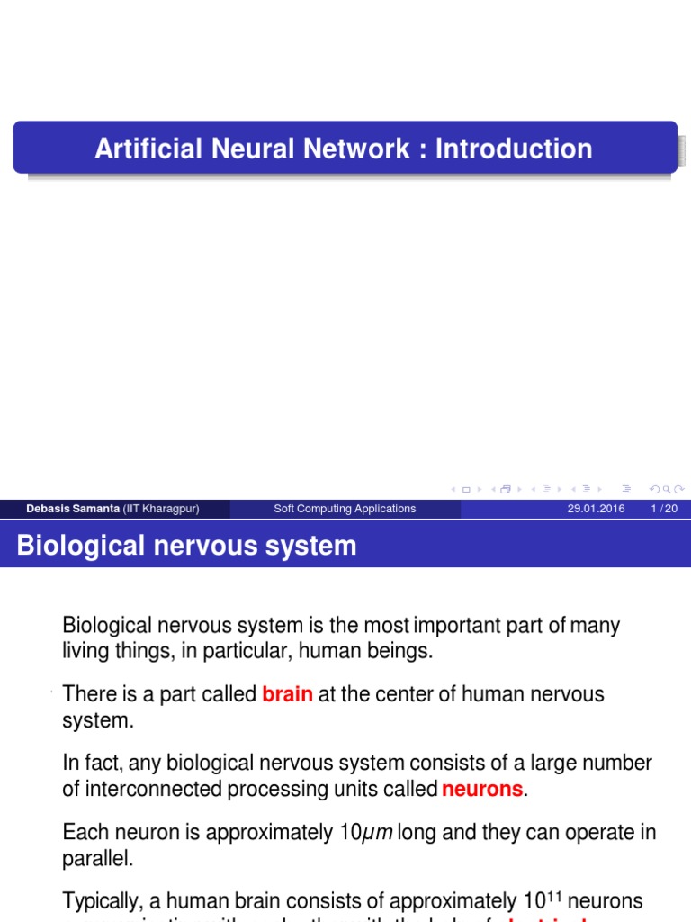 Introduction To ANN | PDF | Neuron | Dendrite