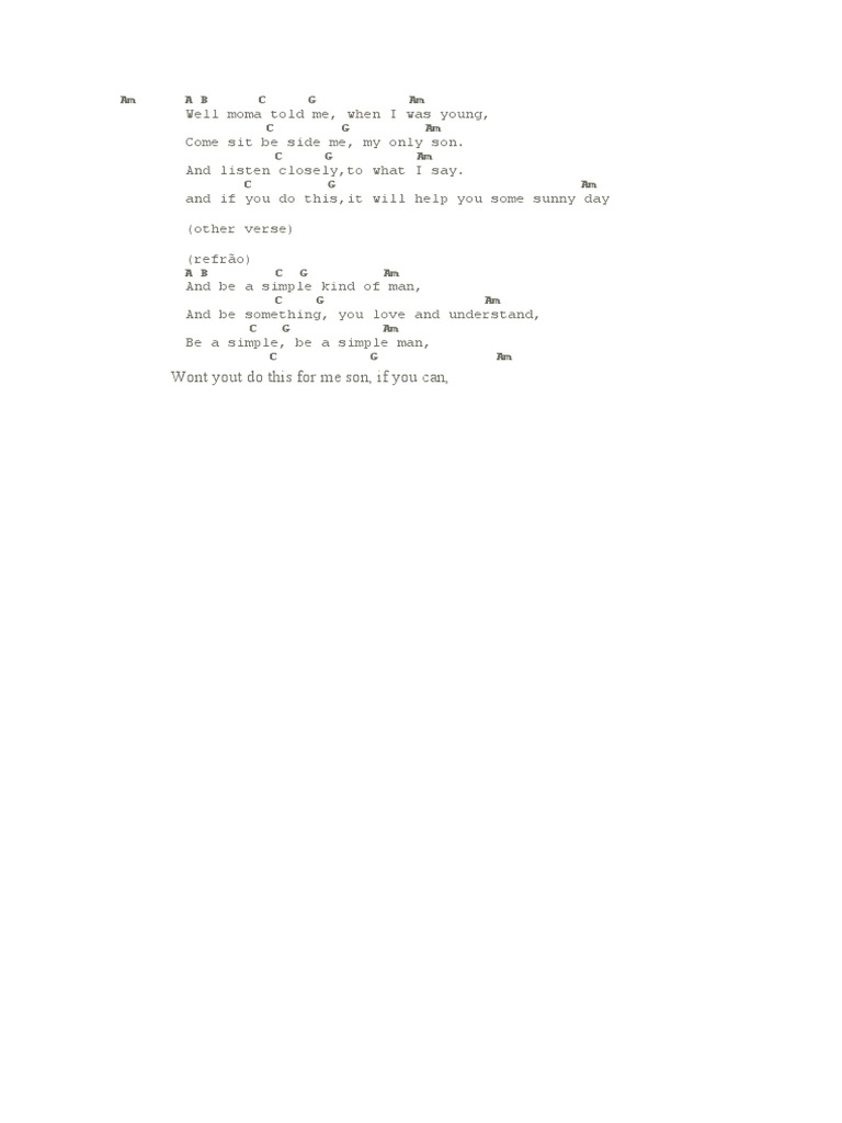 Simple Man | PDF