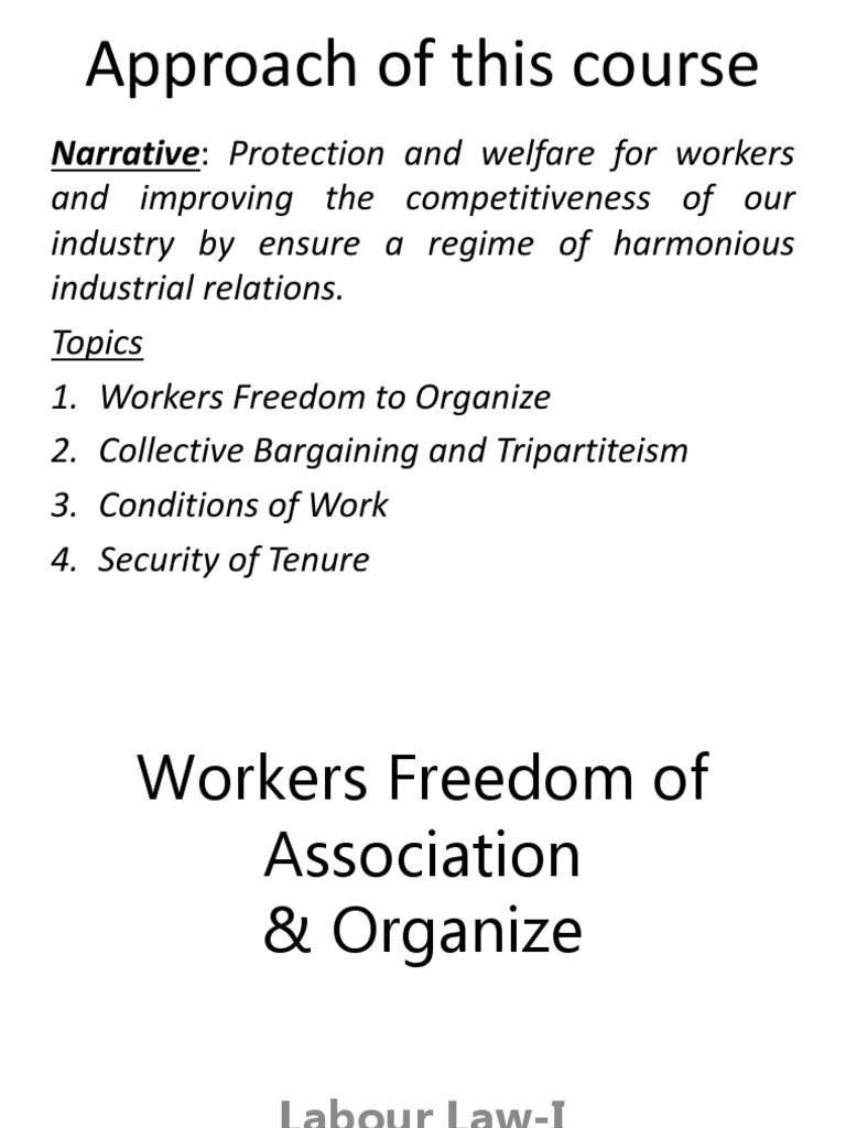 Workers Freedom To Organize | PDF | Freedom Of Association | Trade Union