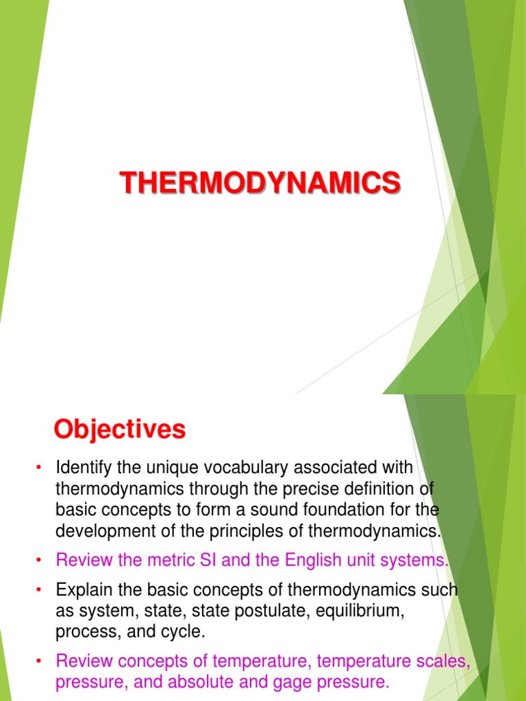 Thermodynamics For Mechanical Engineering | PDF | Second Law Of ...