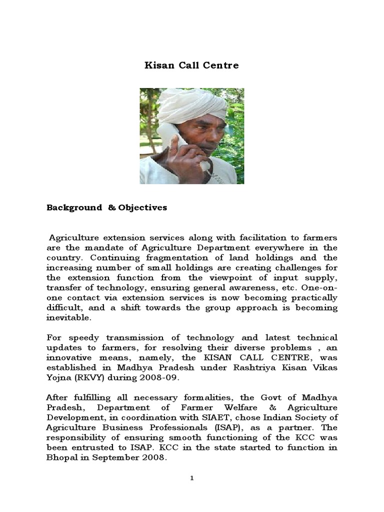 Connecting Farmers to Expert Advice: Evaluating the Impact and ...