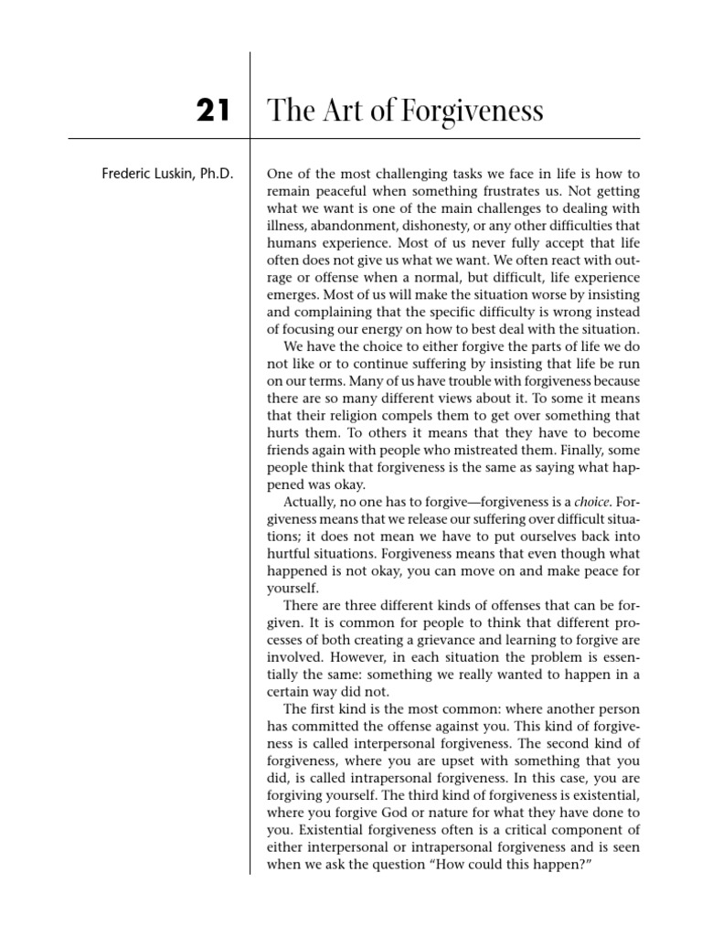 The Four Stages of Forgiveness: A Model for Releasing Suffering Through ...