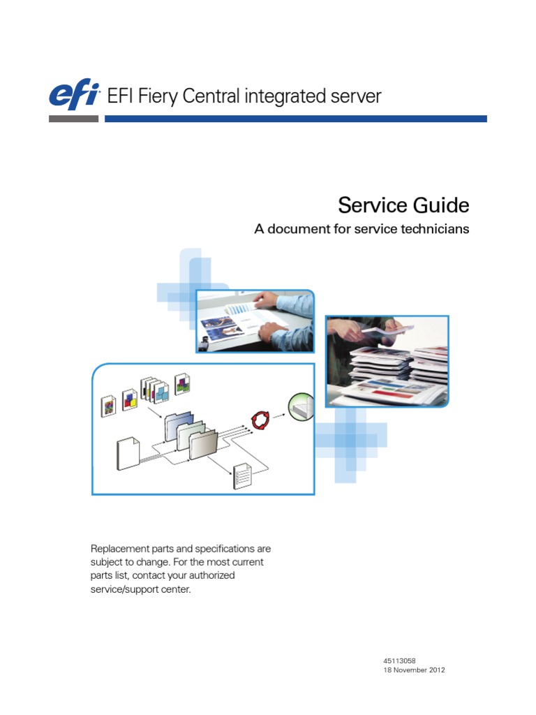 EFI Fiery Central Integrated Server: Service Guide | PDF ...