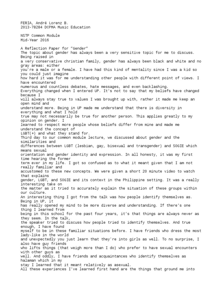 Sogie Bill | PDF | Gender | Gender Studies