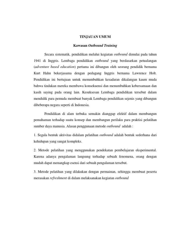 Modul Outbound | PDF
