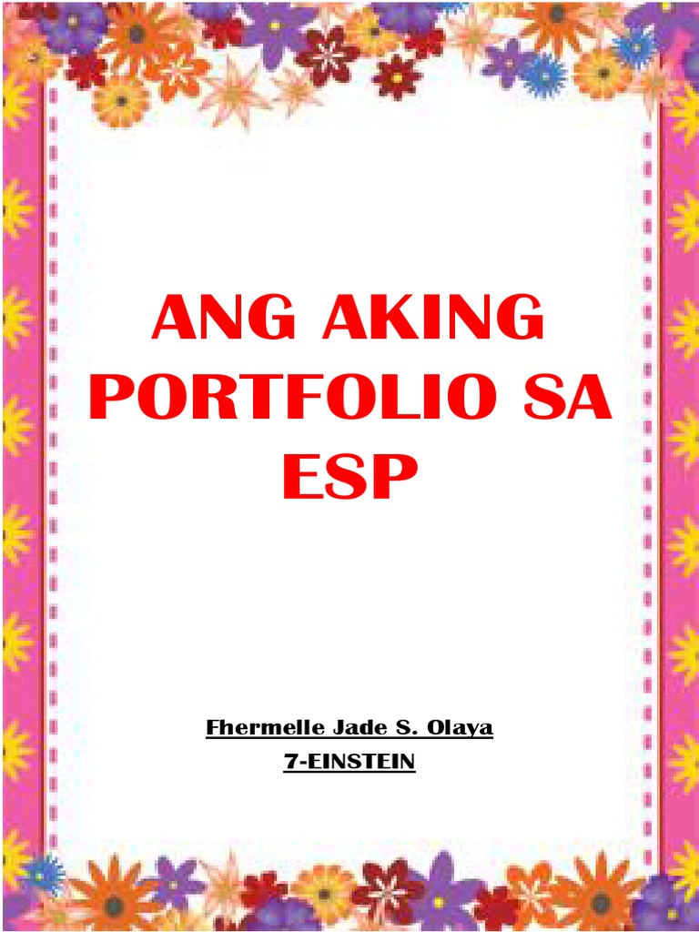 Ang Aking Portfolio Sa Esp | PDF