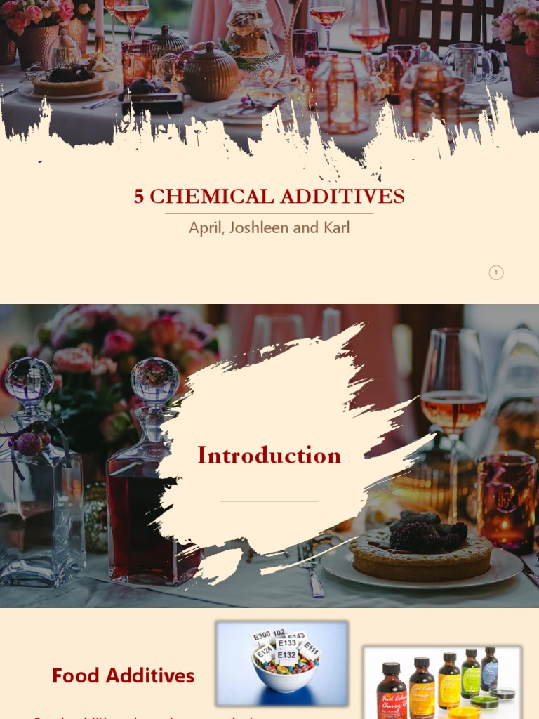 5 Top Chemical Food Additives | PDF | Glutamic Acid | Foods