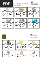 Rompecabezas Silabas | PDF | Rompecabezas | Matemáticas recreativas