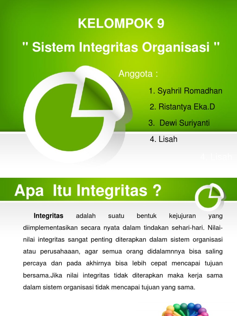 Model Integritas dalam Organisasi | PDF | Karier & Perkembangan | Komputer