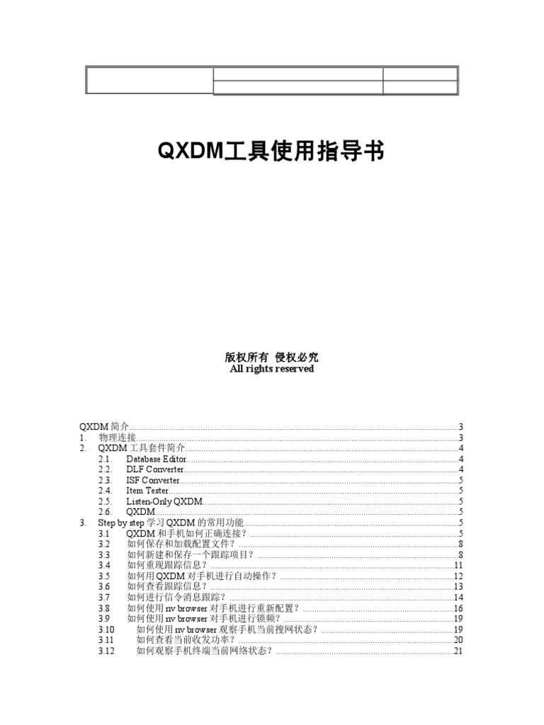 QXDM Tutorials | PDF