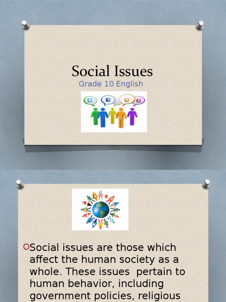 Social Issues POWERPOINT | PDF