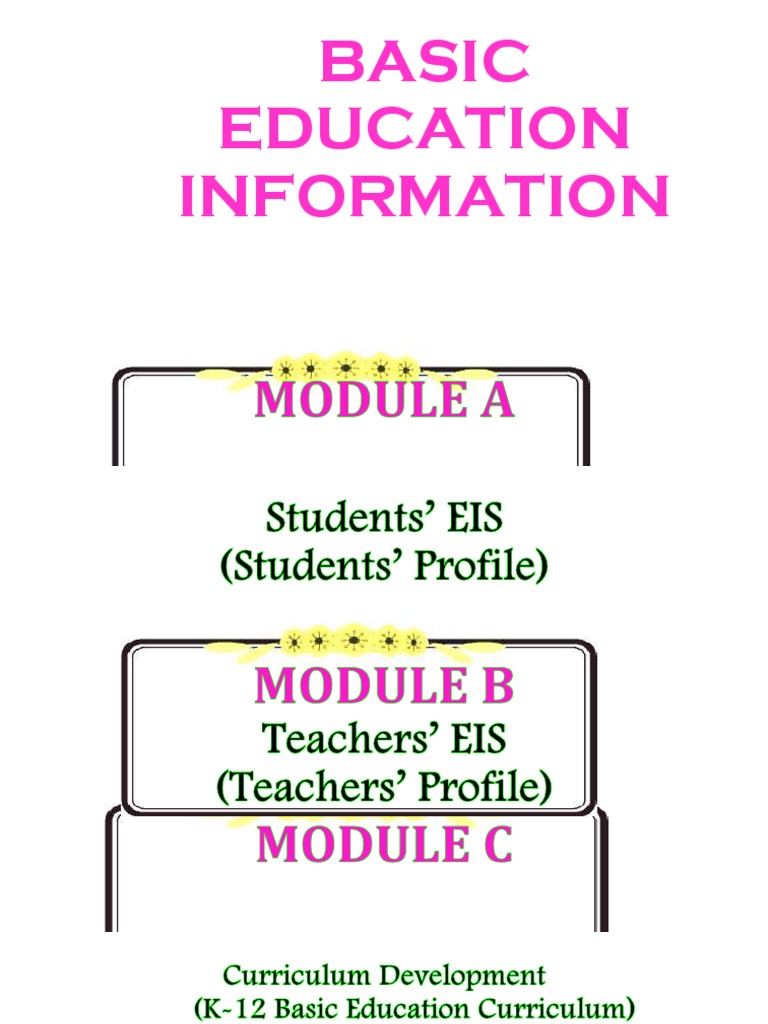 Basic Education Information | PDF