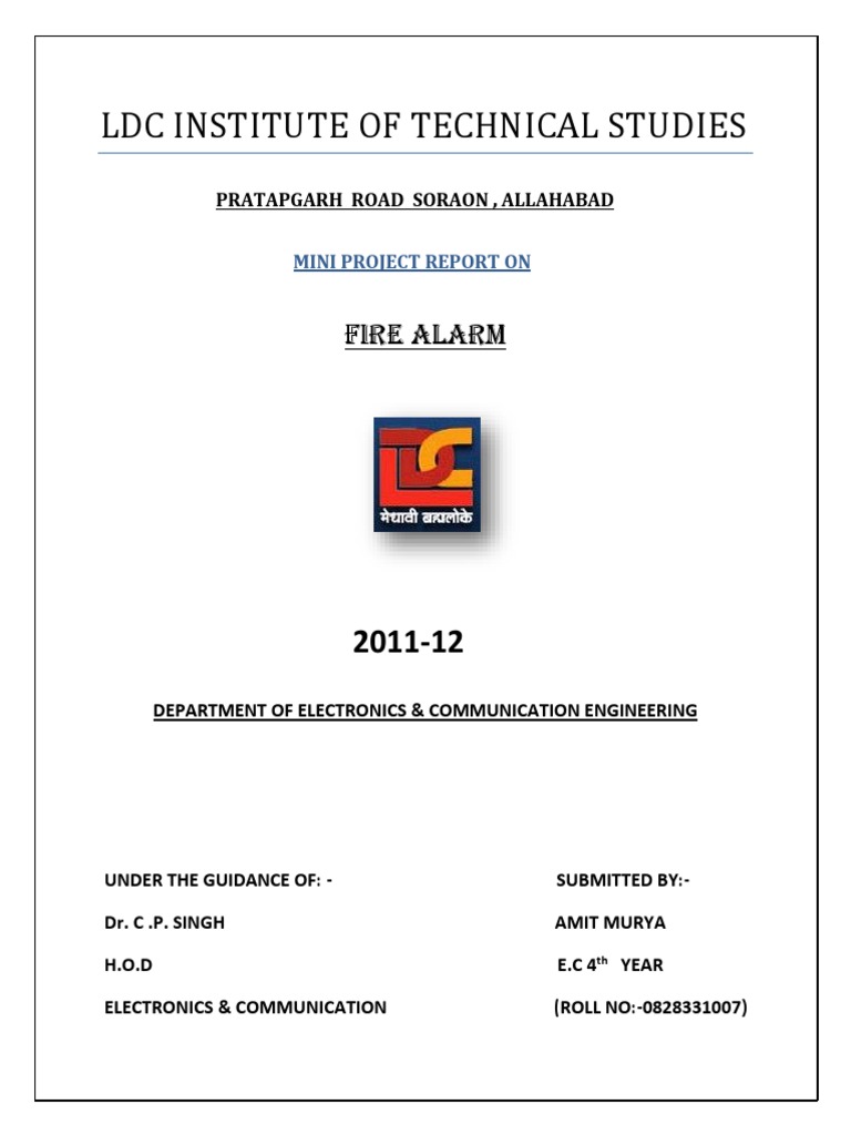 Fire Alarm | PDF | Cognition