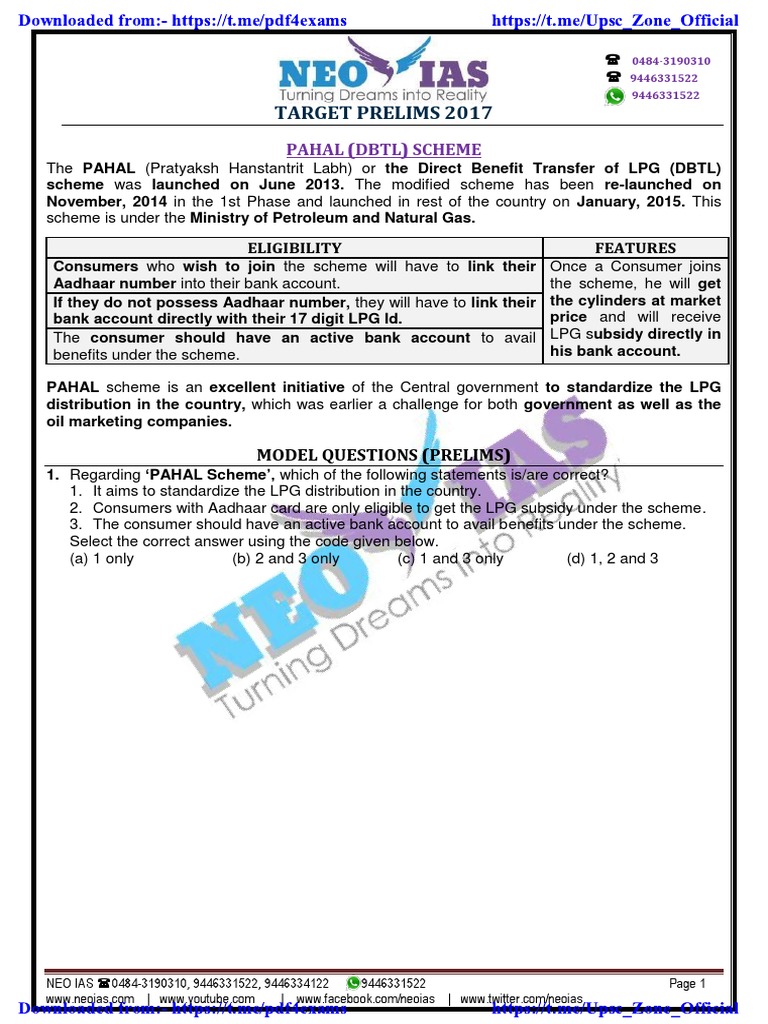 PAHAL Scheme | PDF | Energy And Resource | Business