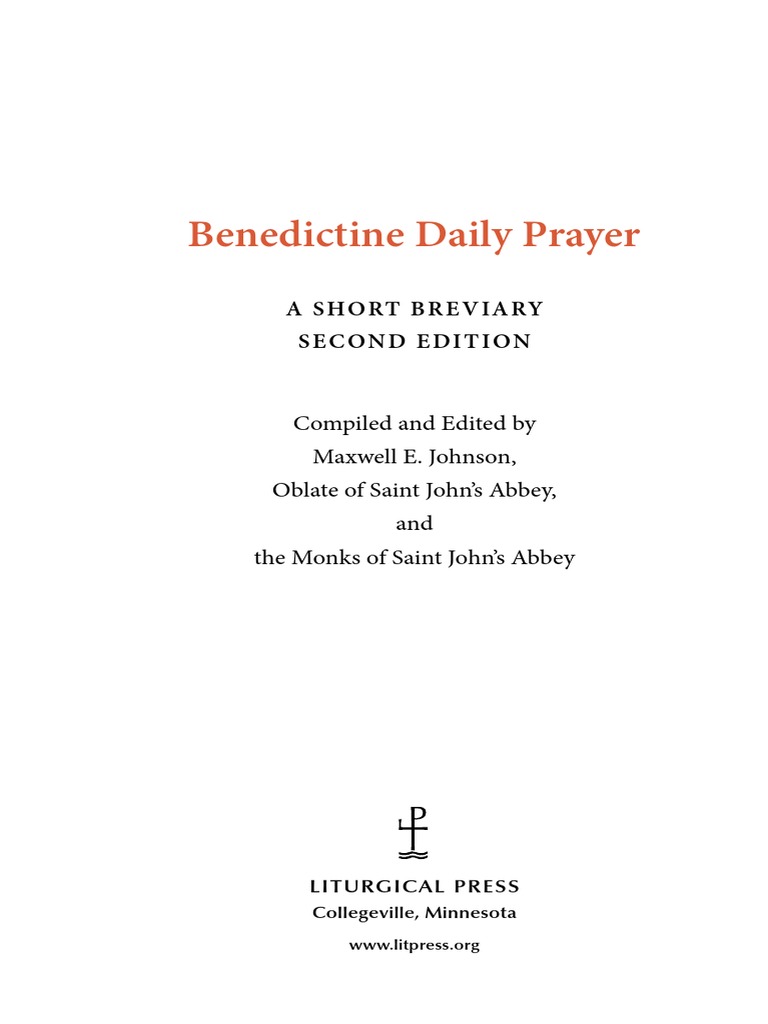 Benedictine Daily Prayer: A Short Breviary Second Edition | PDF ...