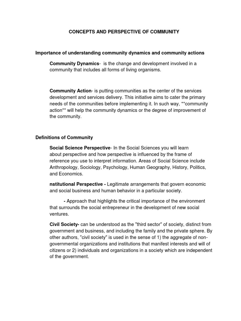 Community Engagement | PDF | Social Science | Community