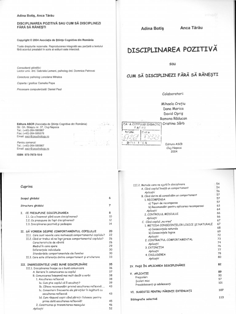 Adina Botis, Anca Tarau - Disciplinarea Pozitiva - Cum Sa Disciplinezi ...