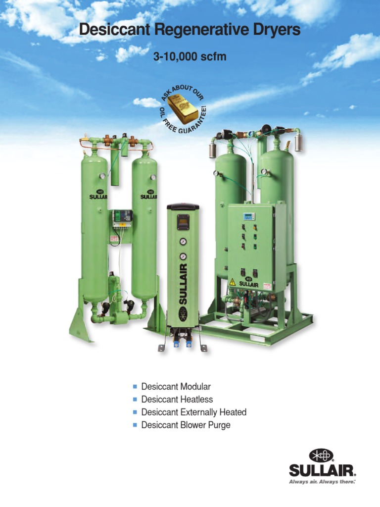 Sullair Desiccant Dryers PDF | PDF | Clothes Dryer | Valve
