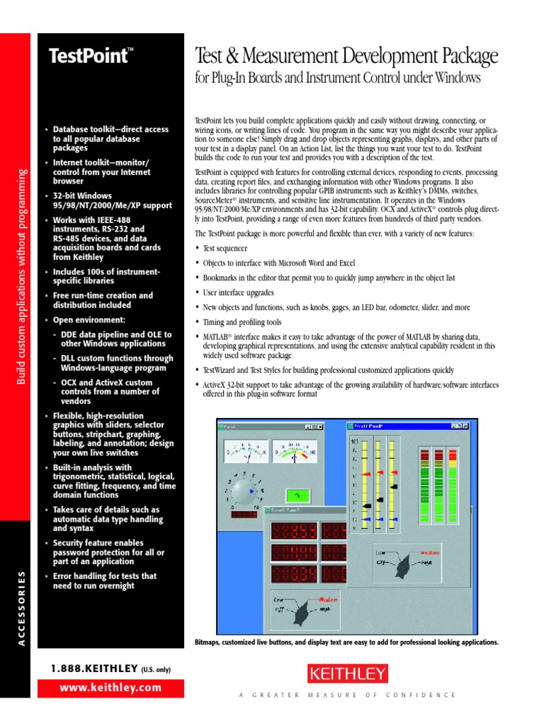 Test & Measurement Development Package: Testpoint | PDF | Databases | Sql