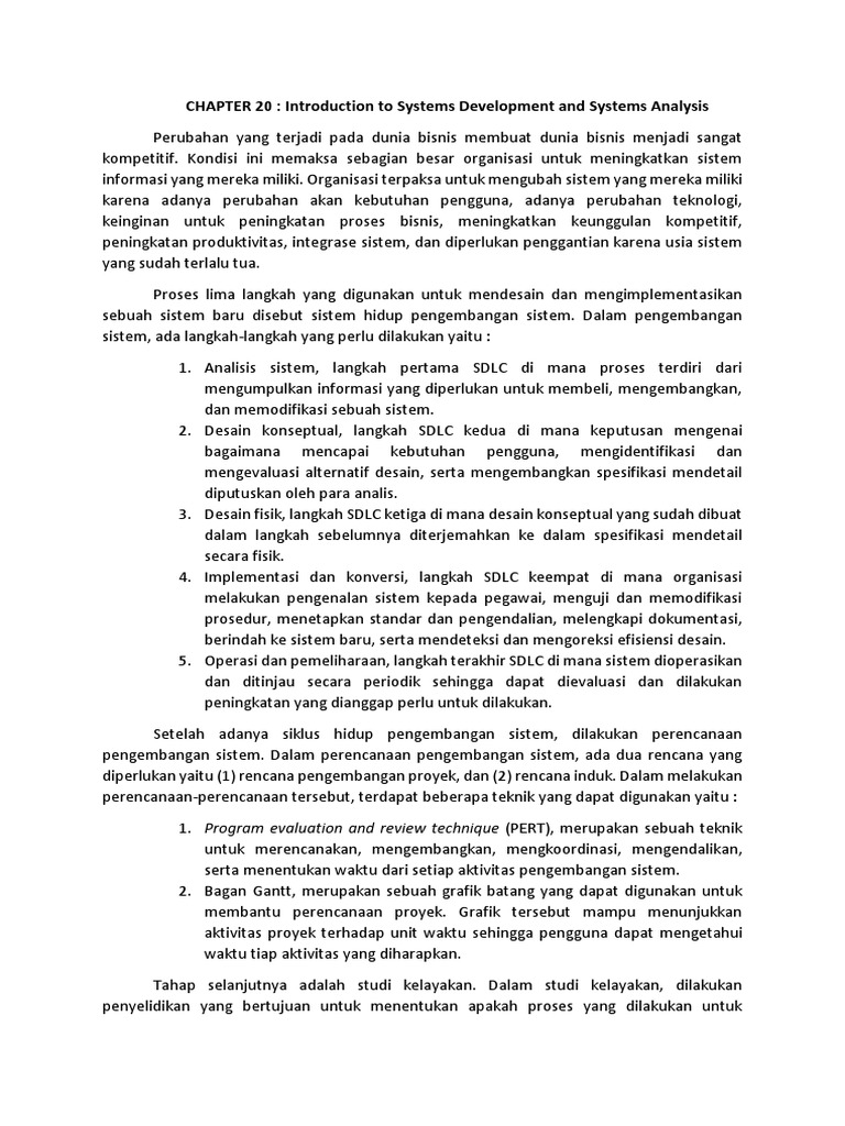 Rangkuman Chapter 20 | PDF