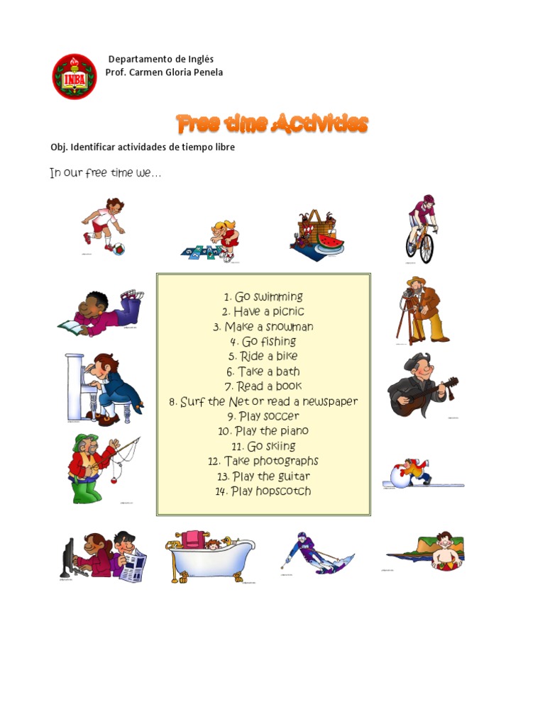 Guía Act Profundizacion Free Time Activities | PDF