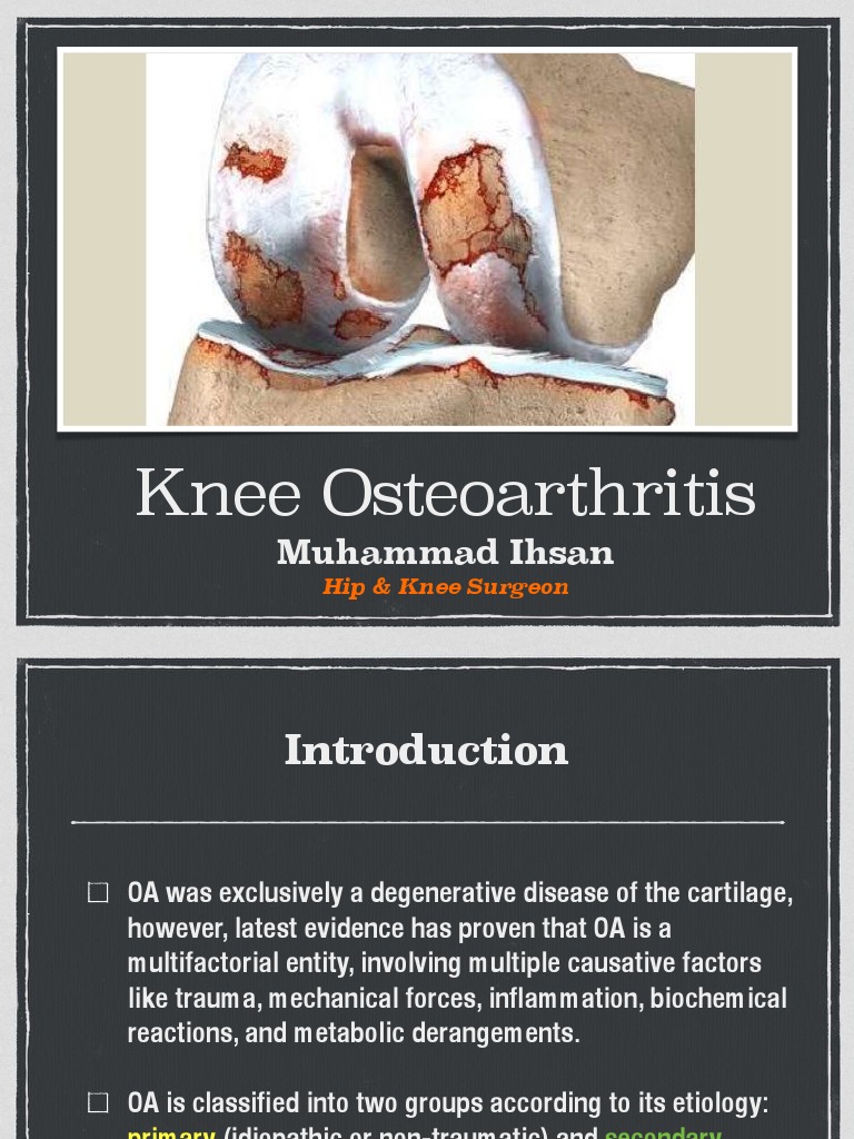 Knee Osteoarthritis Pdf Knee Osteoarthritis