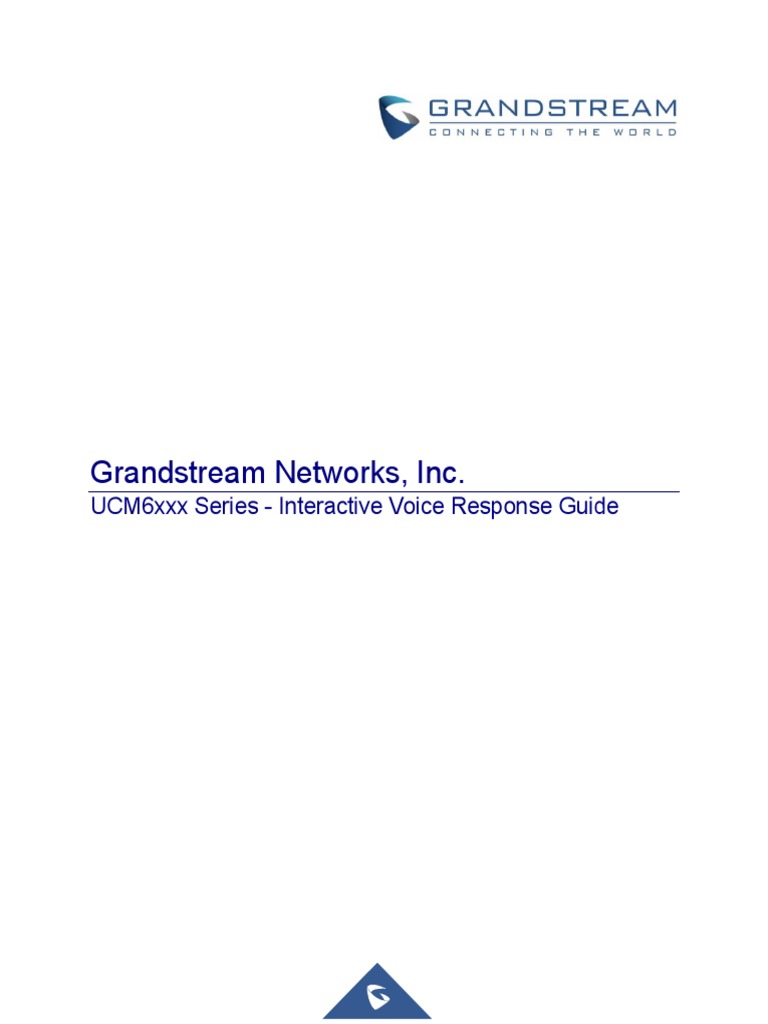 UCM6xxx IVR Setup Guide | PDF | Interactive Voice Response | Telephony