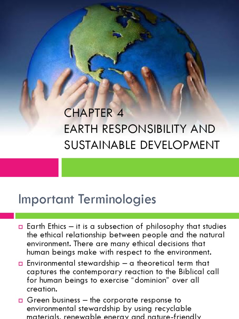 Earth Responsibility and Sustainable Development | PDF | Sustainability ...