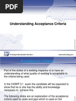 Visual Inspection Acceptance Criteria | PDF | Joining | Chemical Substances