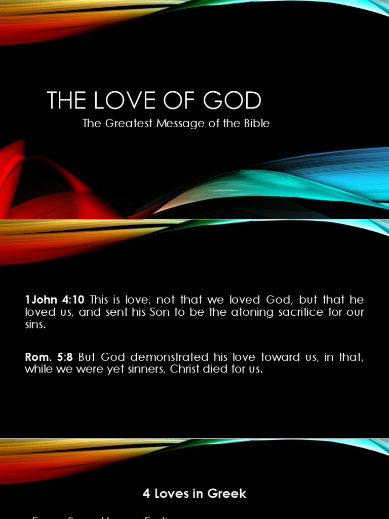 The Love of God | PDF | Eternal Life (Christianity) | Love