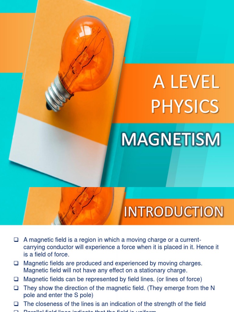 A Level Physics | PDF | Magnetic Field | Electric Current