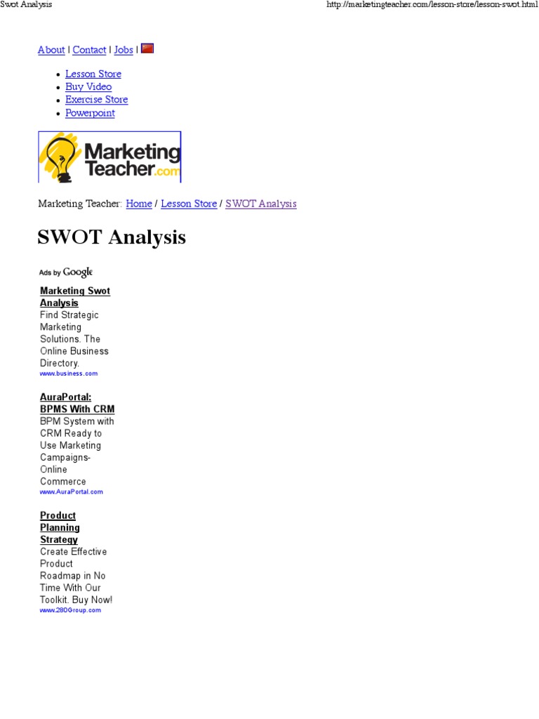 Swot Analysis | Download Free PDF | Pepsi Co | Swot Analysis