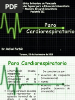 Paro Cardiorespiratorio | PDF | Paro cardíaco | Reanimación cardiopulmonar