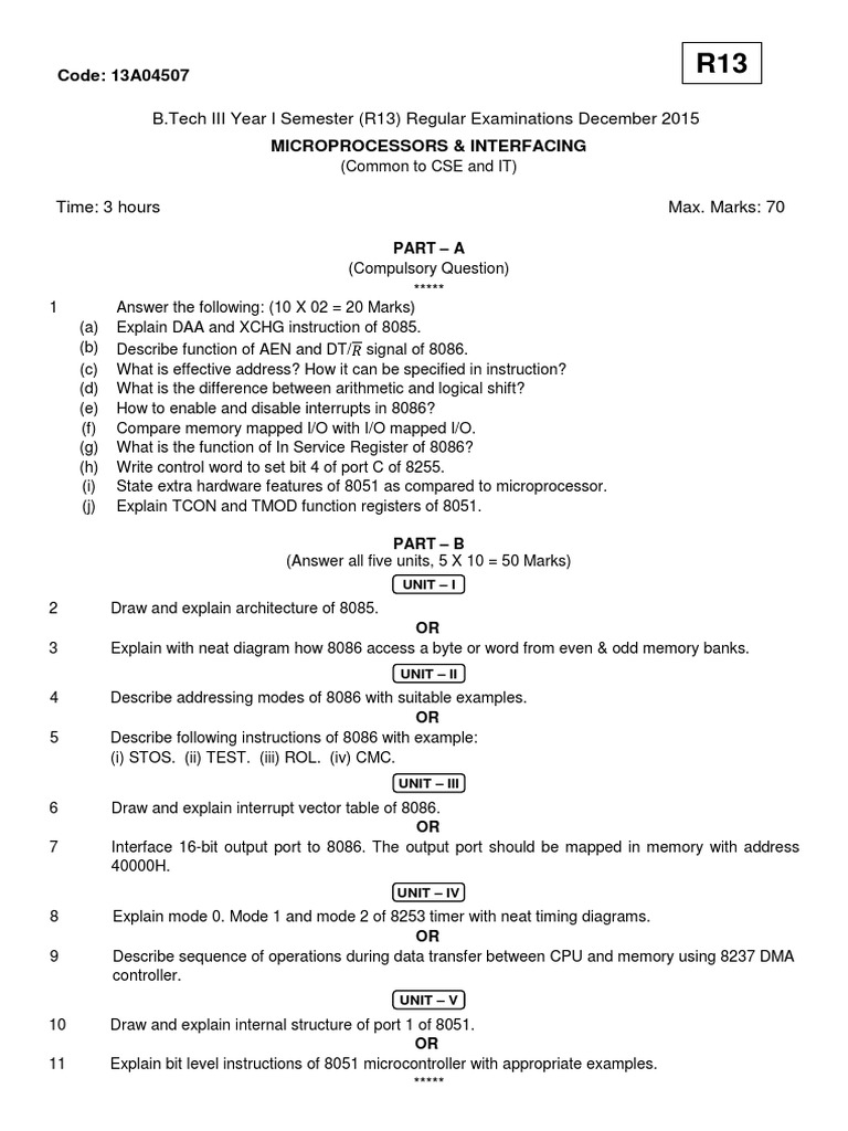 3858 Microprocessors and Interfacing | Download Free PDF | Input/Output | Computer Architecture