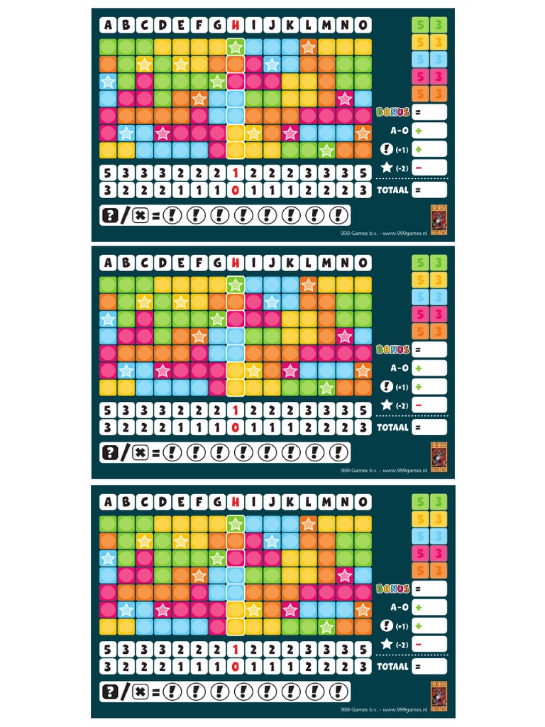 Scoreblok Keer Op Keer | PDF