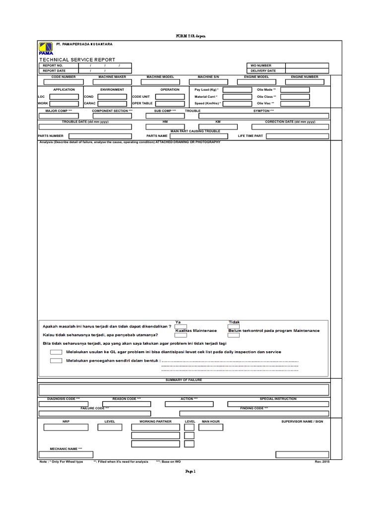 Form NEW TSR 2016 | PDF | Truck | Road