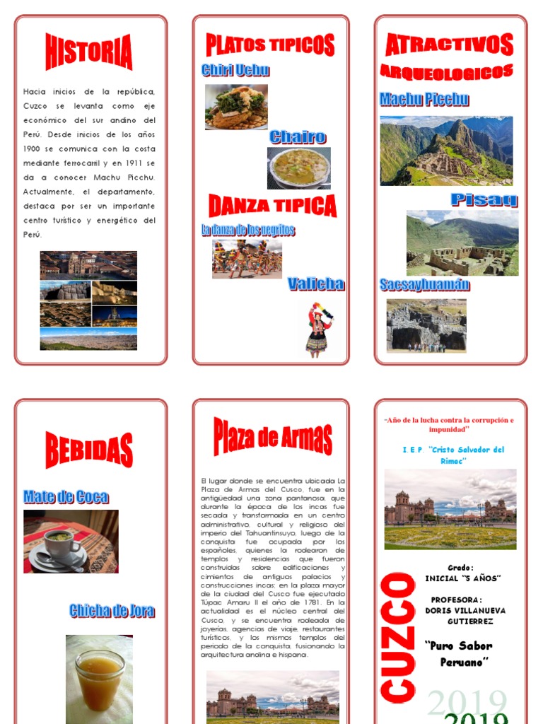 Triptico de Cusco | PDF