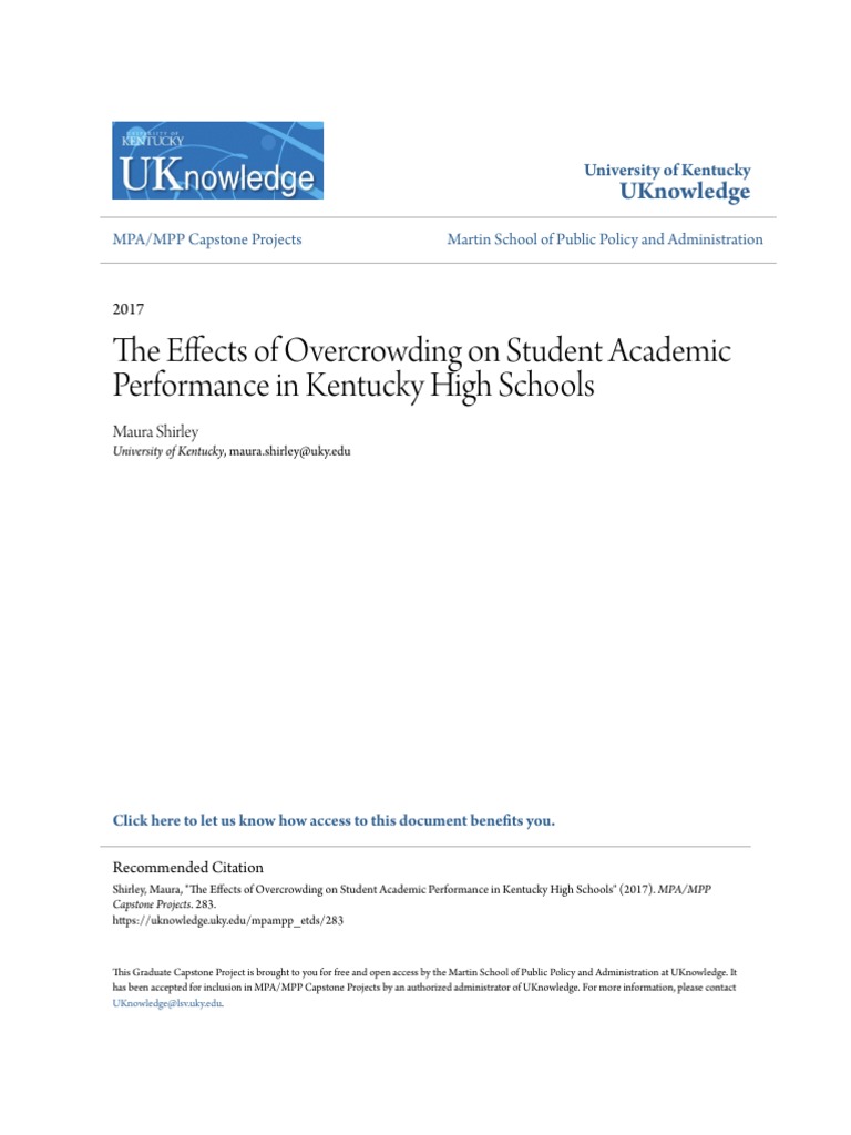 The Effects of Overcrowding On Student Academic Performance in Ke | PDF ...