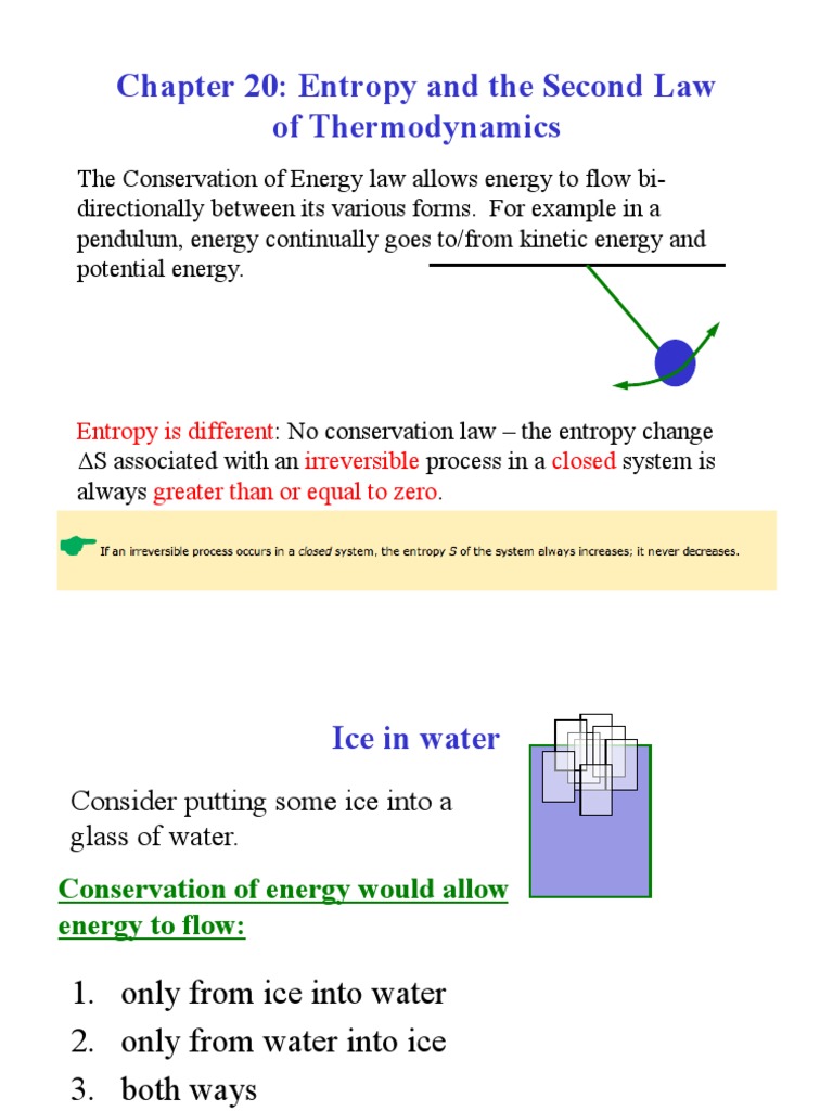 Math | PDF | Entropy | Second Law Of Thermodynamics