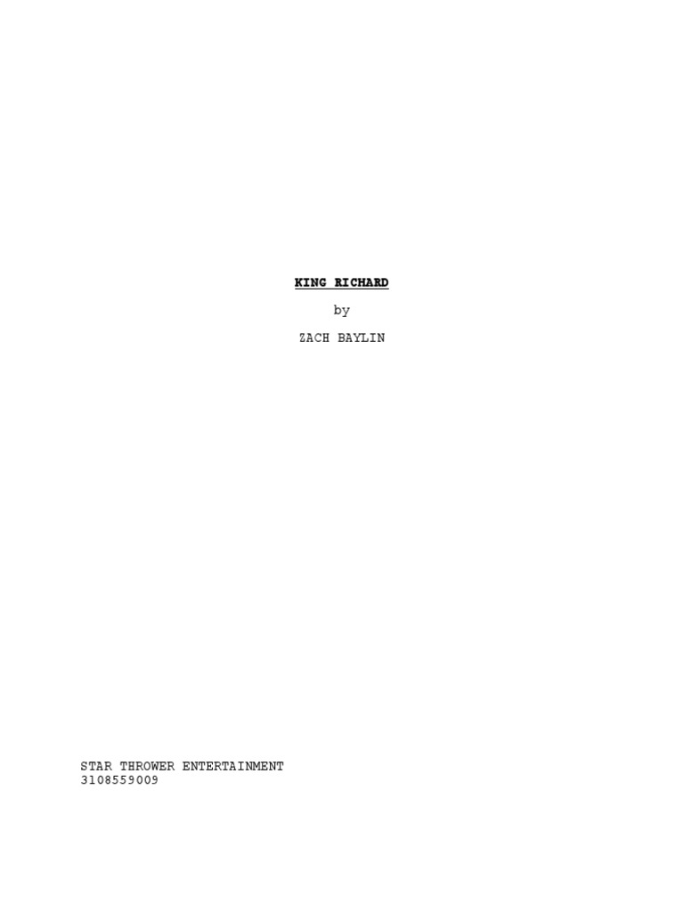 Script | PDF | Serena Williams | Sports