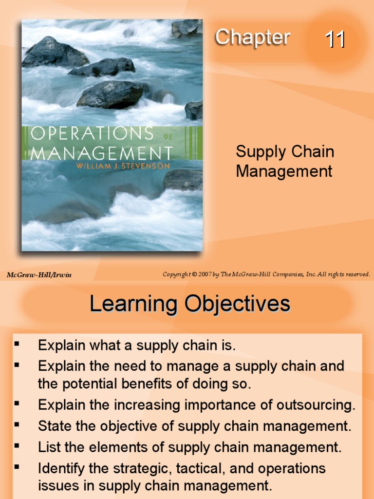 Supply Chain Management: Mcgraw-Hill/Irwin | PDF | Supply Chain | Logistics