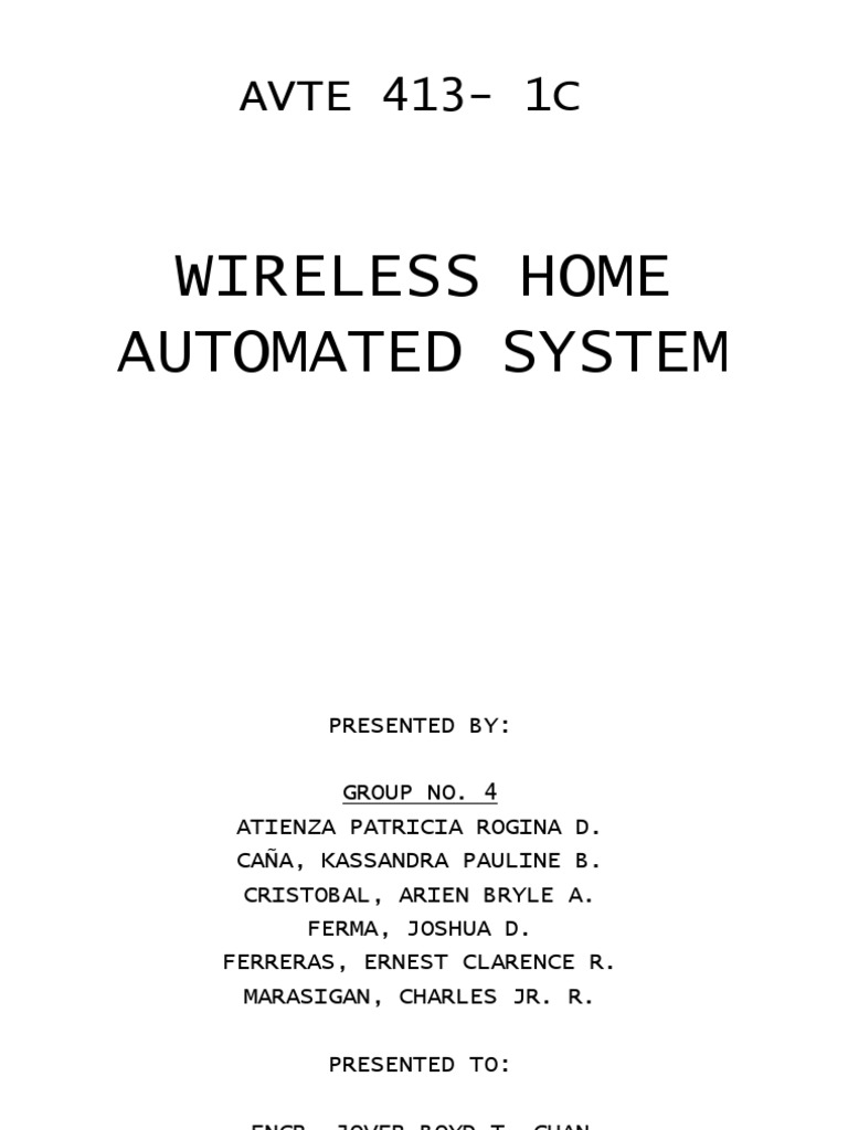Wireless Home Automation System Overview | PDF | Wireless | Transmitter