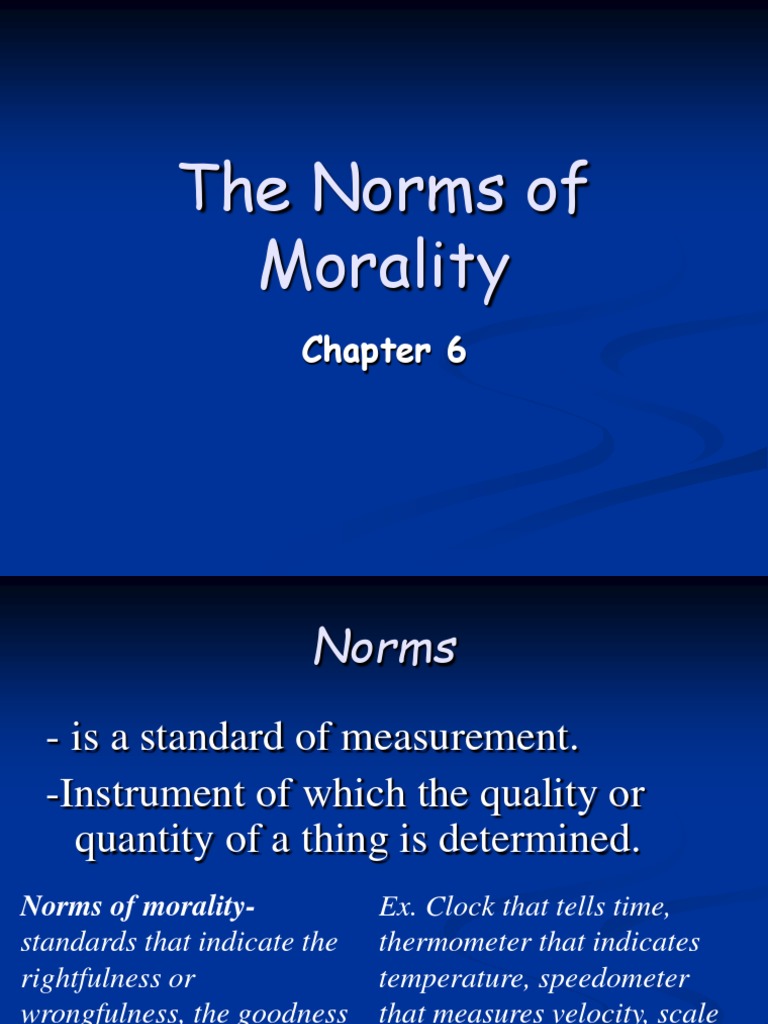 Chapter 6-The Norms of Morality | PDF | Conscience | Natural Law
